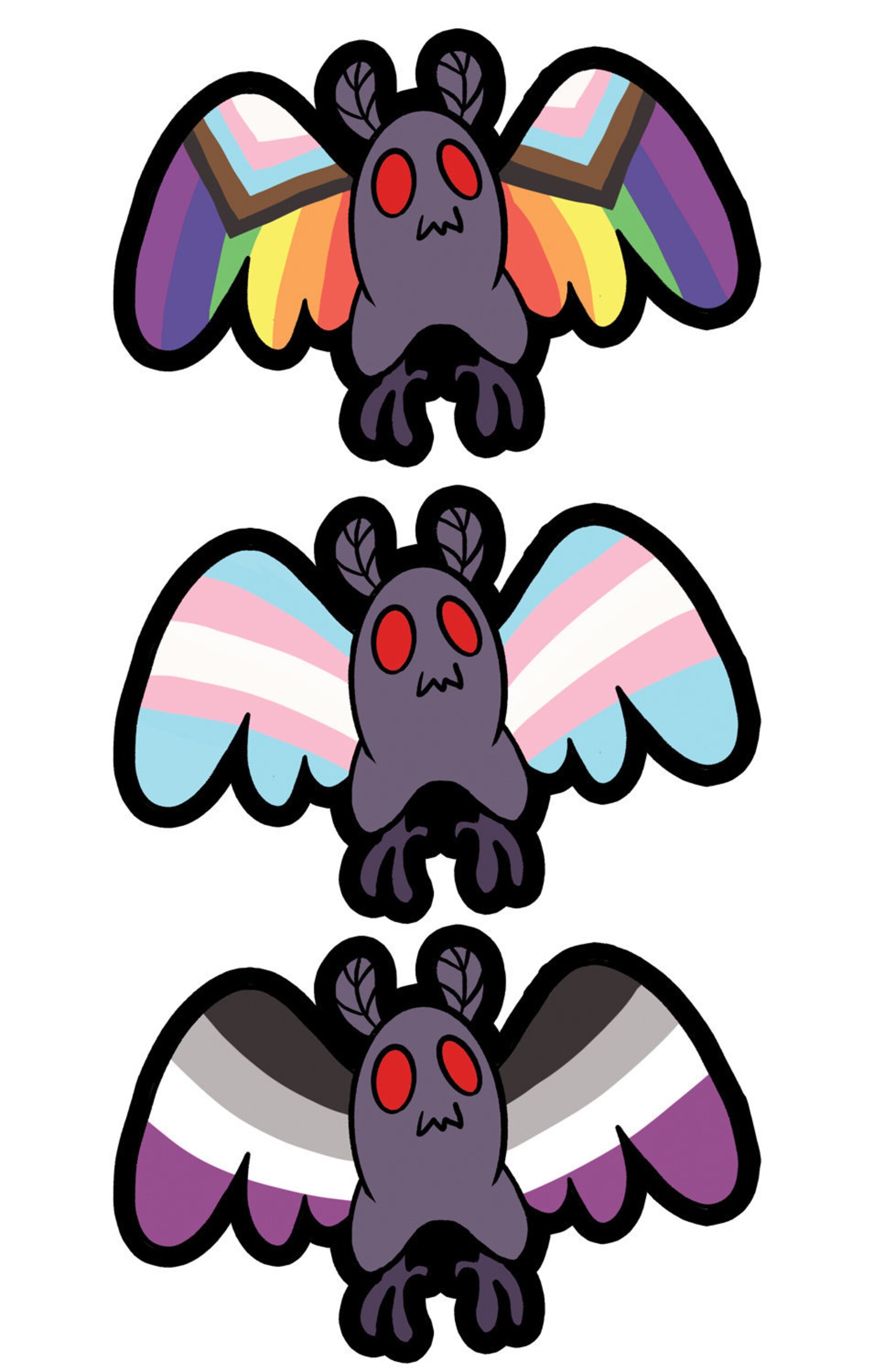 Pride Mothman Stickers | Etsy