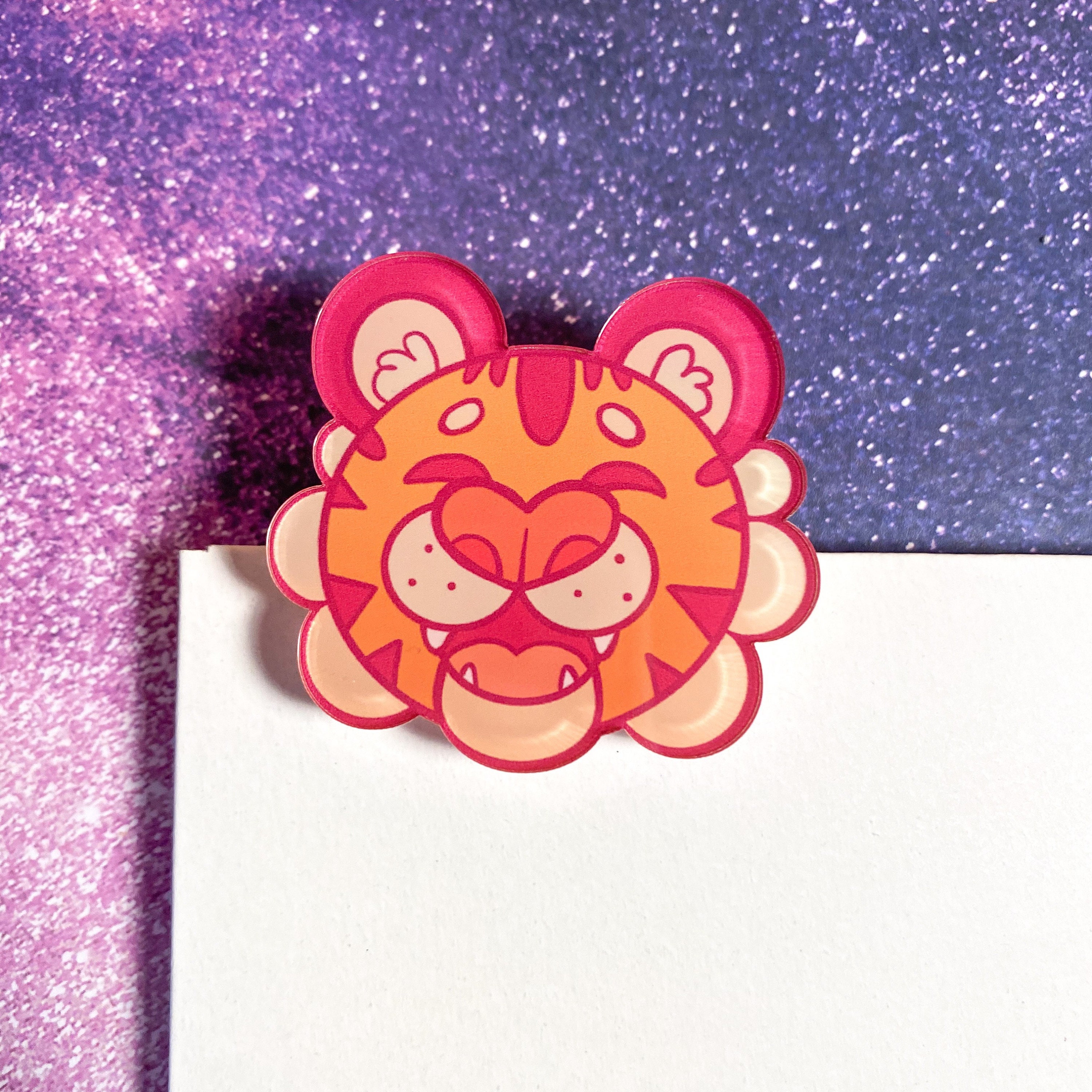 Tiger Acrylic Clip - Etsy