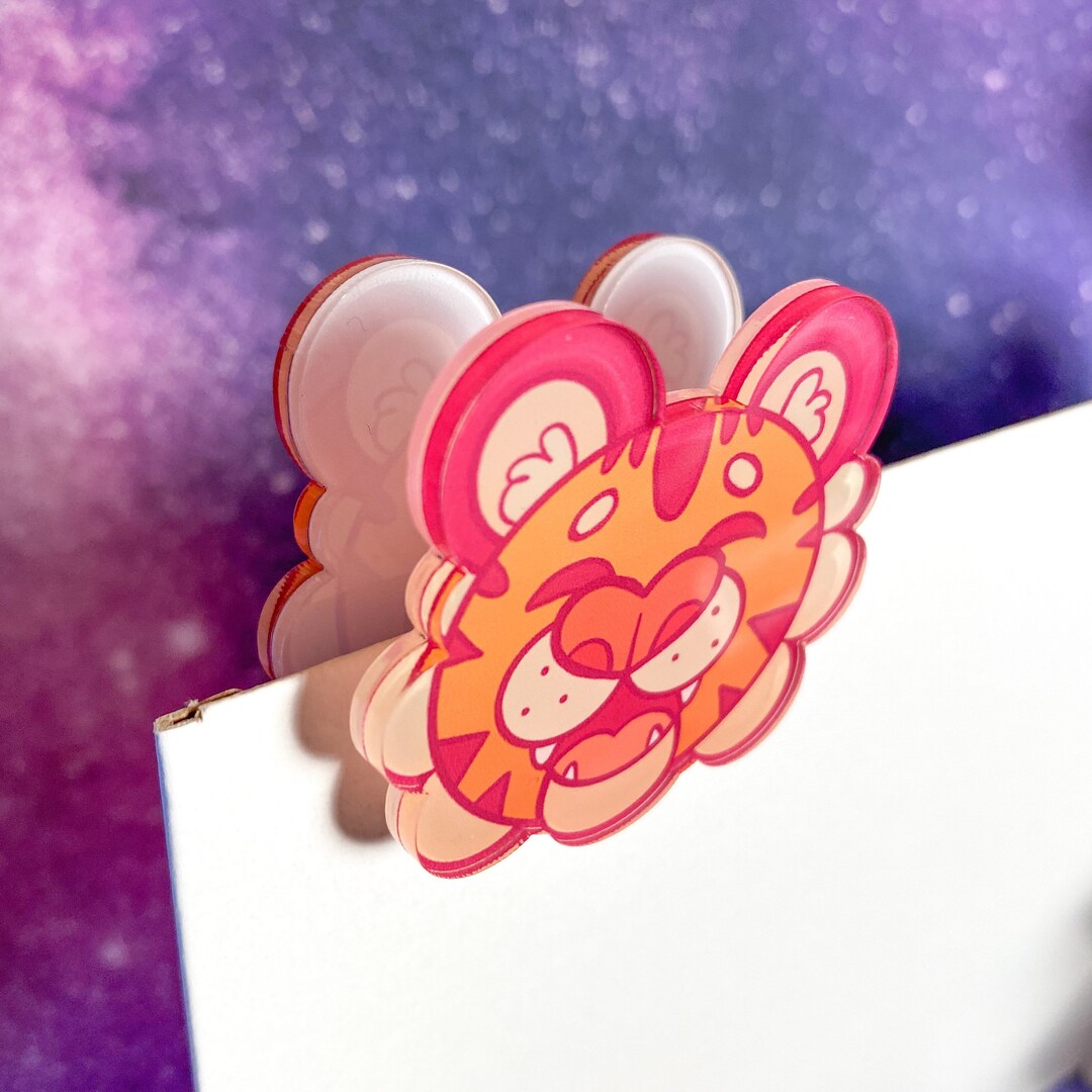 Tiger Acrylic Clip - Etsy