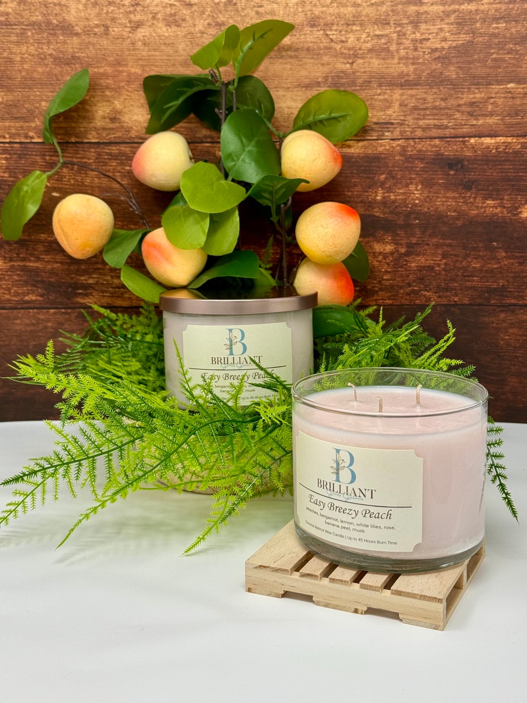 16 Oz Peach Scented Coconut Apricot Candle – Luxurious Hand-poured ...