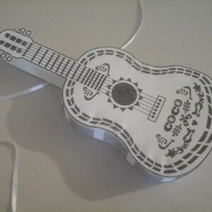 Custom Guitar Coco Box, Coco Party Supplies, Template Box, Coco ...