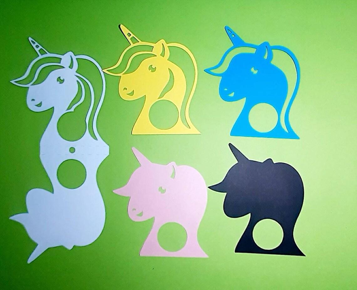 Unicorn Lollipop Holder SVG Unicorn Favor Template Gift SVG - Etsy