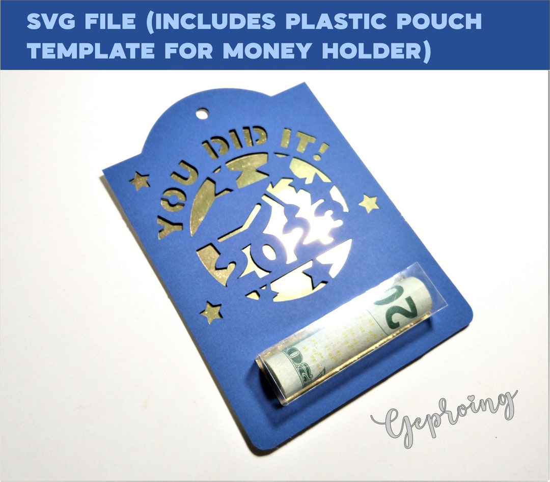 Money Card Svg Graduation | SVG Template | Cricut Maker Explore Joy ...