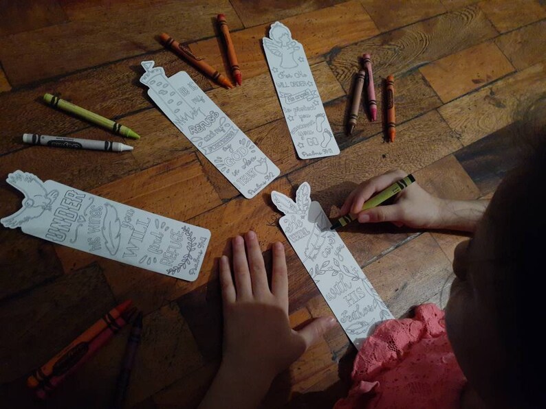 Psalms 91 Set 4 Svg Coloring Bookmarks Psalms 91 Bible | Etsy