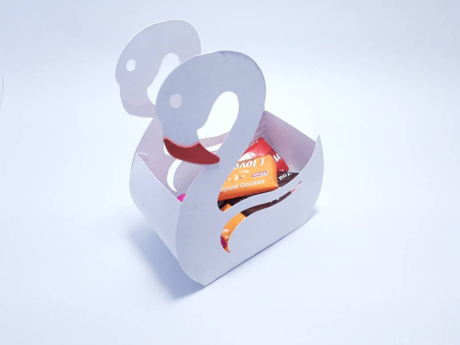 Swan Party Favor Box Svg Flamingo Party Boxes Cutting File - Etsy