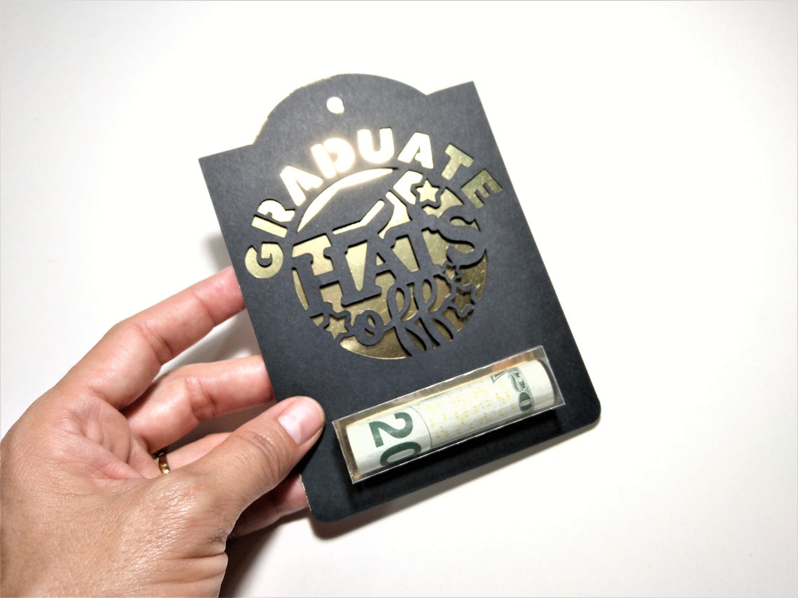 Money Card Svg Graduation SVG Template Cricut Maker - Etsy