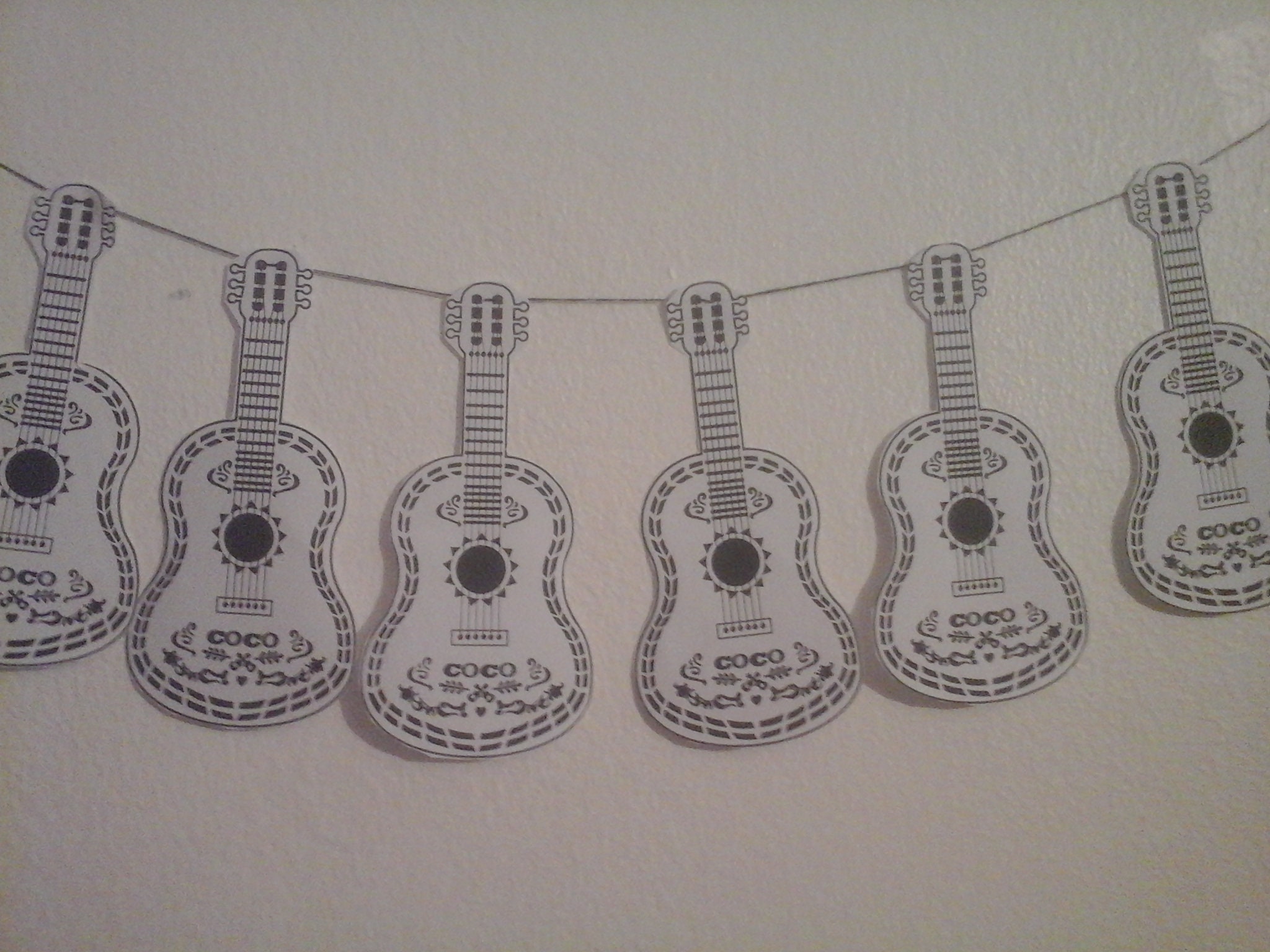 Guitar Coco Banner Coco Party Supplies SVG PDF PNG | Etsy