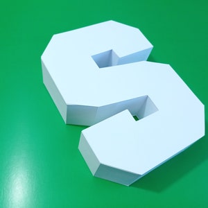 3D Letter Svg "s" 3D Letter Svg File for Cricut 3D Letter Template ...