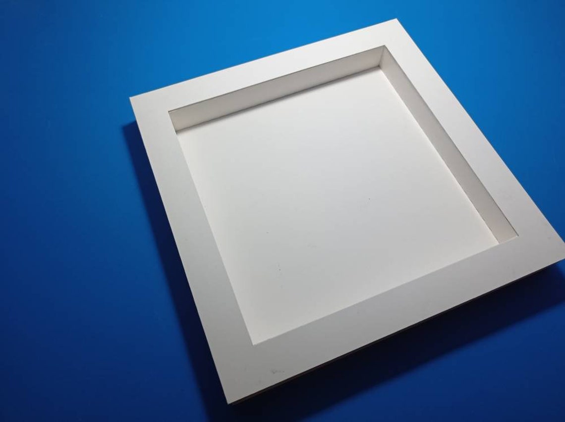 Shadow Box SVG Template Shadow Box Frame Flowers 8x8 SVG - Etsy