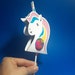 Unicorn Lollipop Holder SVG Unicorn Favor Template Gift SVG Cutting ...