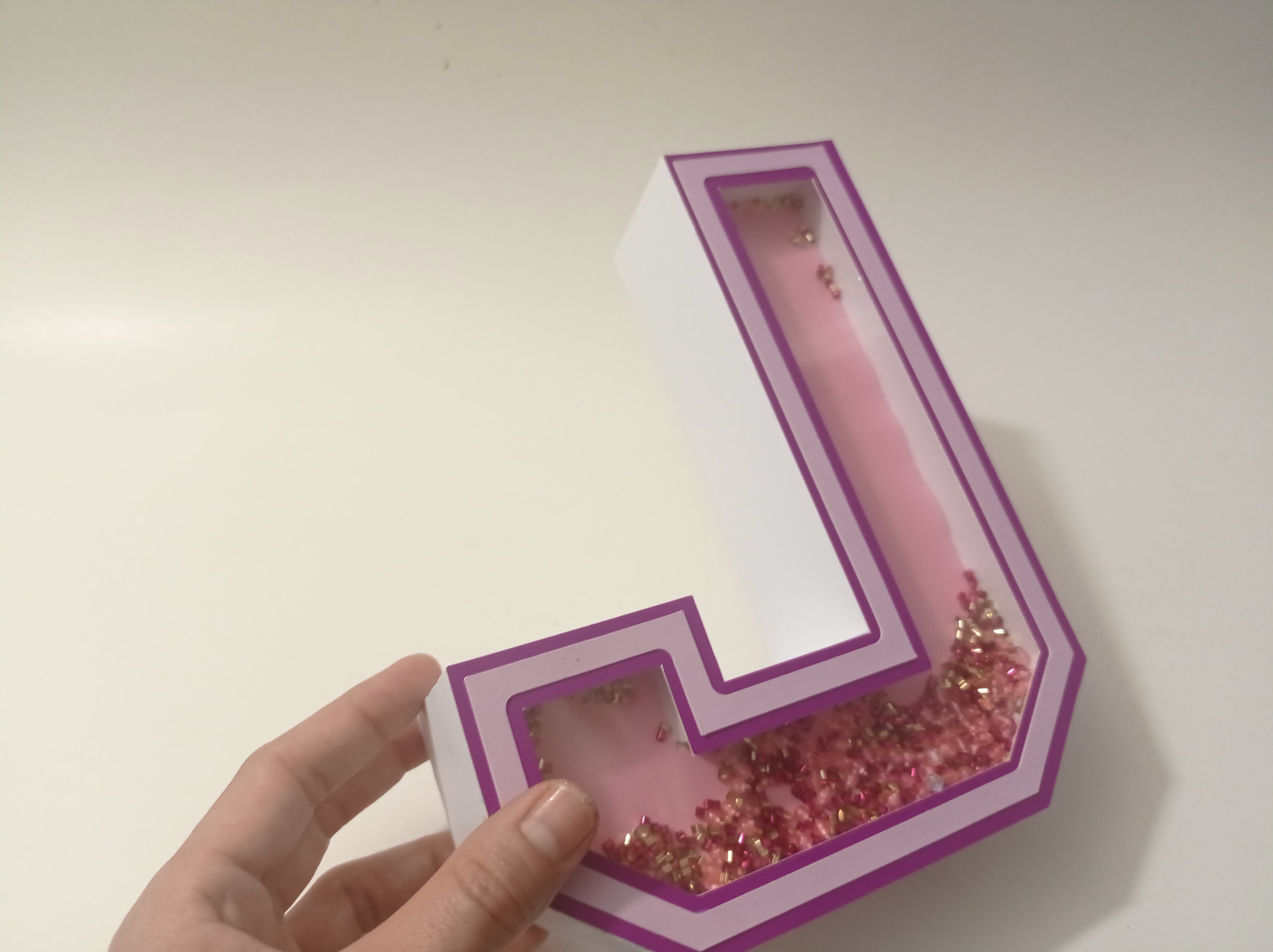 3D Shaker Letter Svg j 3D Letter Svg File for - Etsy