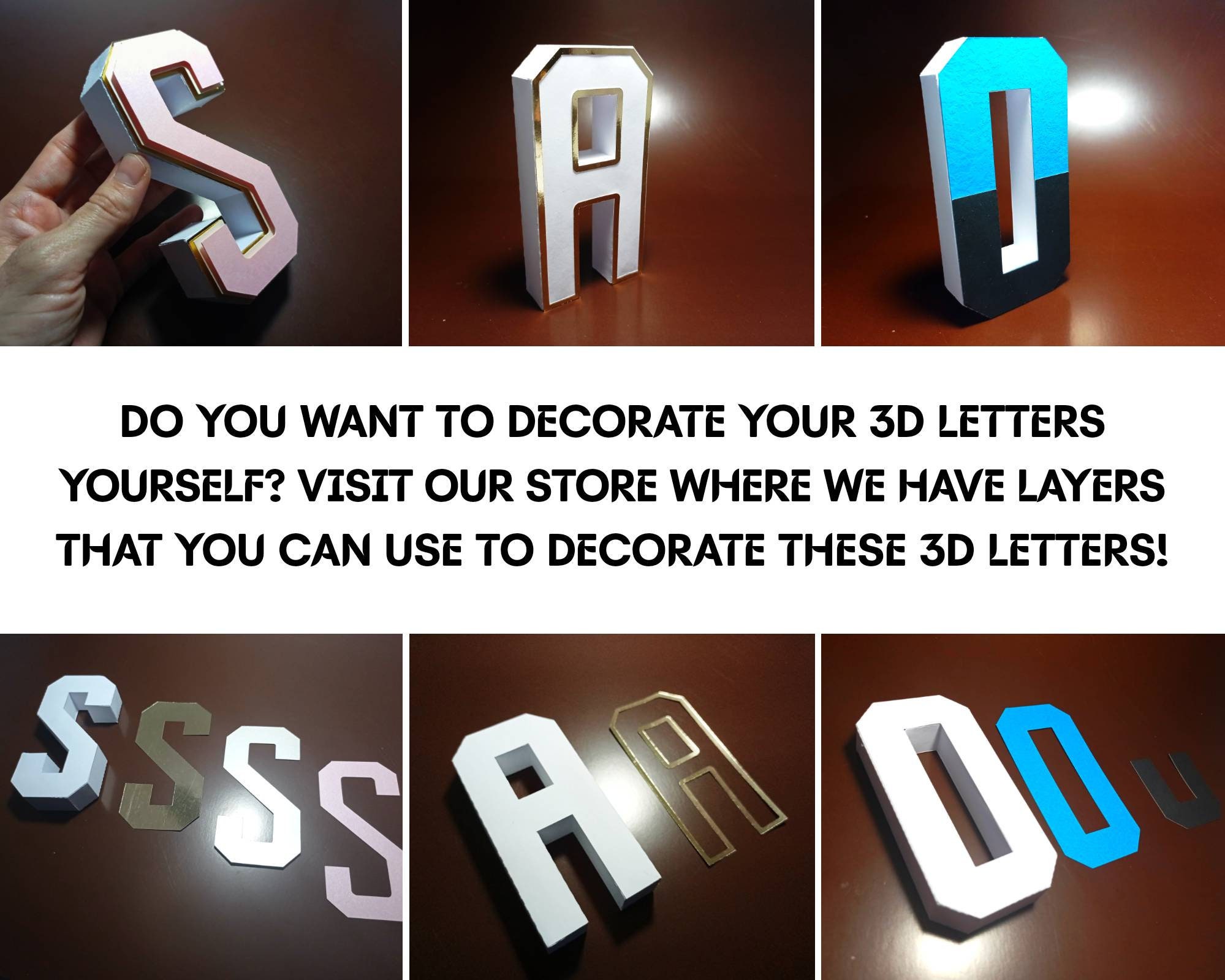 3D Letters Svg Alphabet A to Z 3D Letters Svg Files for Cricut - Etsy UK