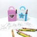 Svg Memory Coloring Card 2 SVG Box Crayon Holder Valentines Day Kids ...