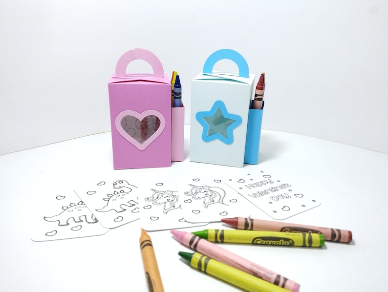 Svg Memory Coloring Card 2 SVG Box Crayon Holder - Etsy