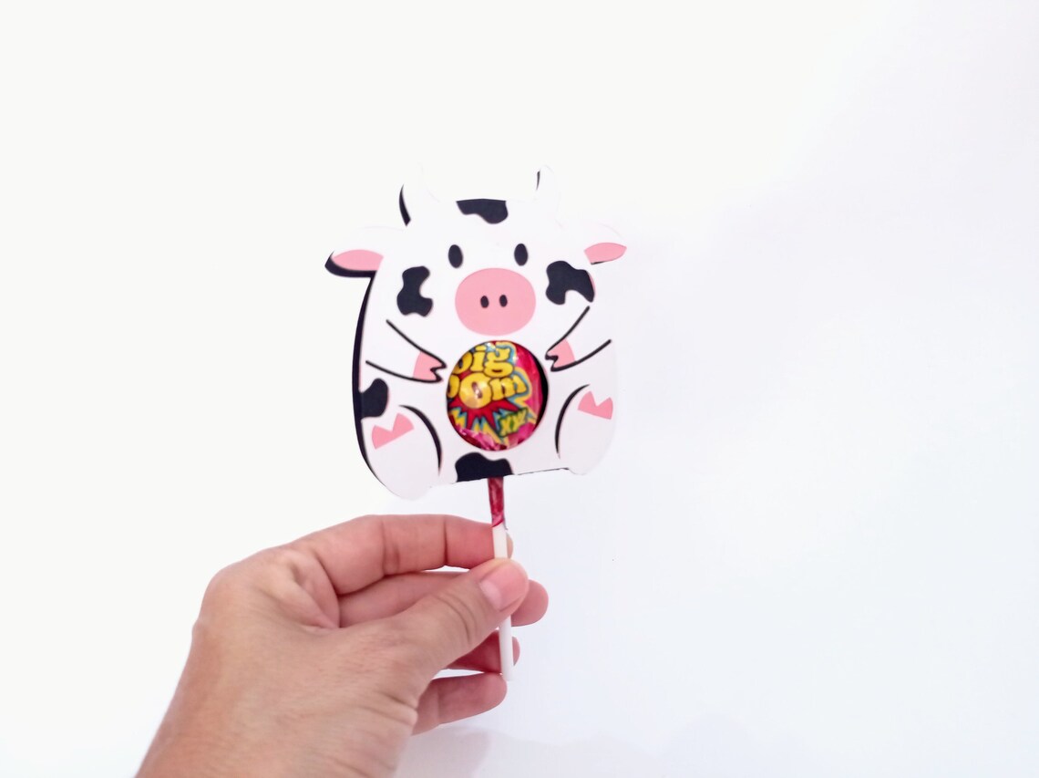 SVG Easter Cow Lollipop Holder Svg for Cricut Joy Cricut Maker | Etsy