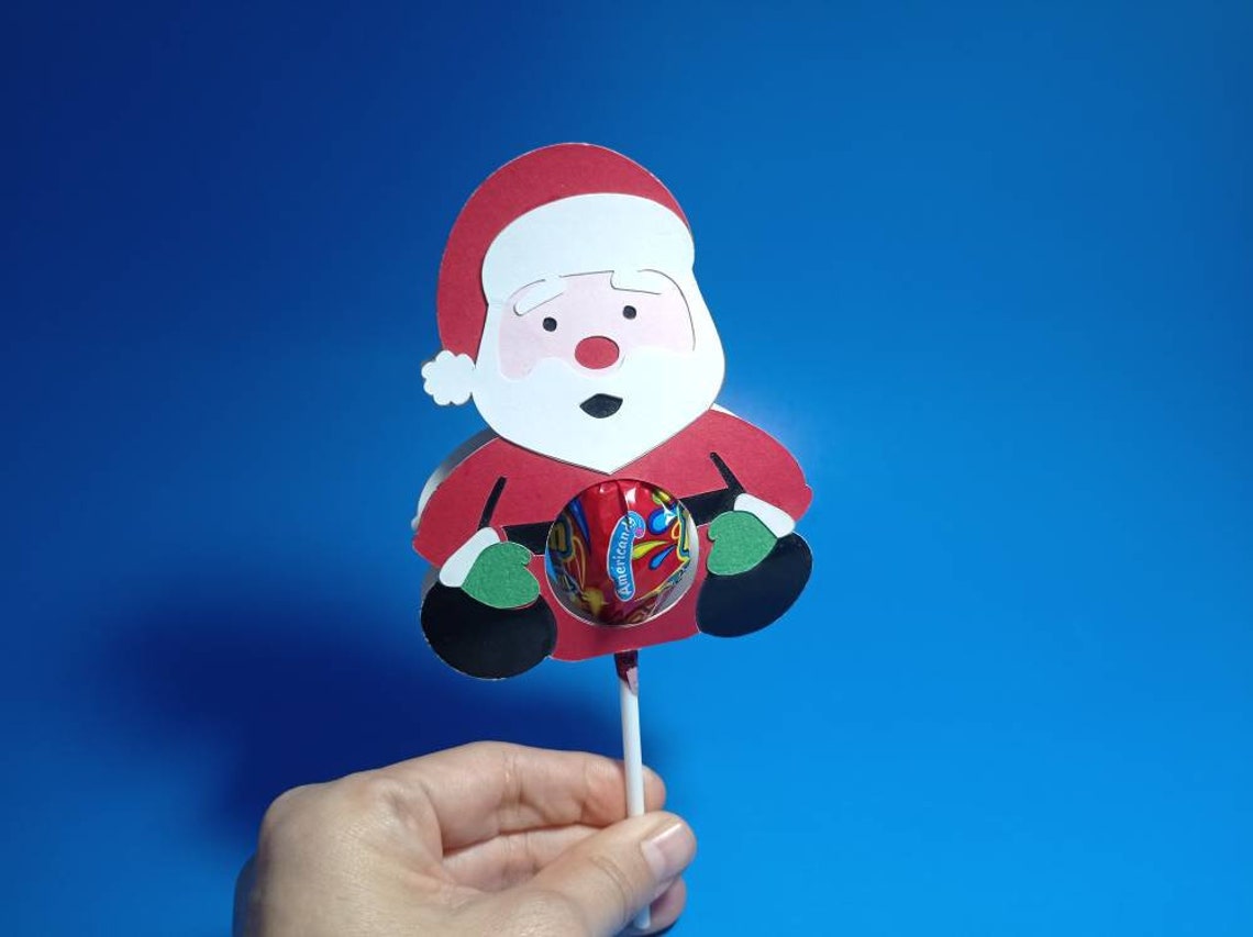 SVG Santa Claus Lollipop Holder Winter Svg Favor For Kids - Etsy España