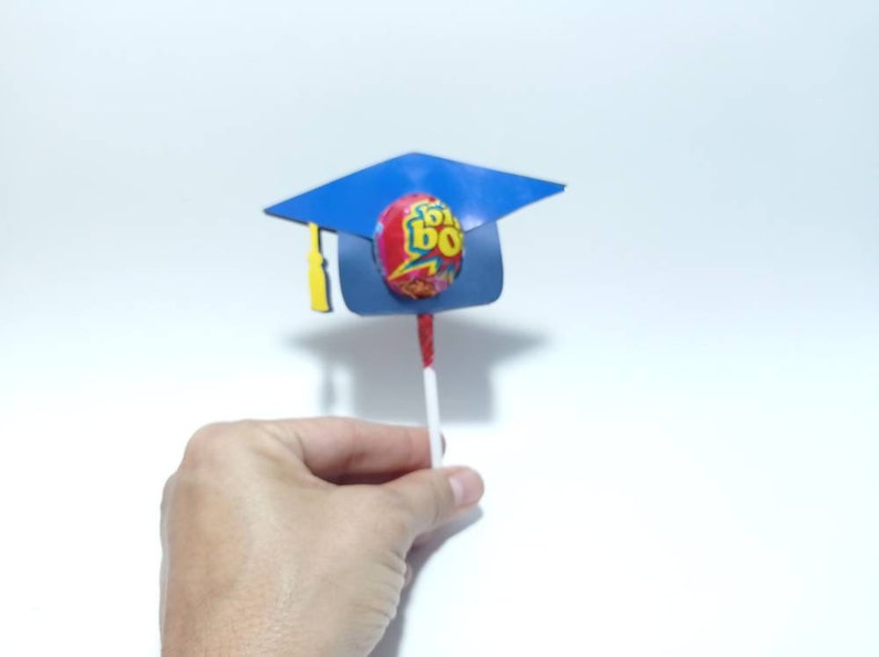 Graduation Cap Lollipop Holder DIY Assembly SVG template - Etsy