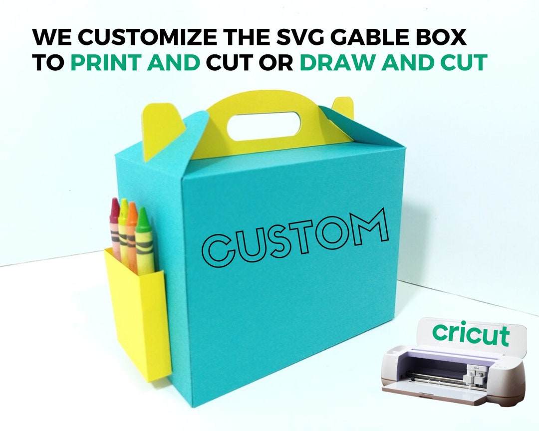 CUSTOM Coloring Box | Crayon Holder Box Template | Coloring Activity ...