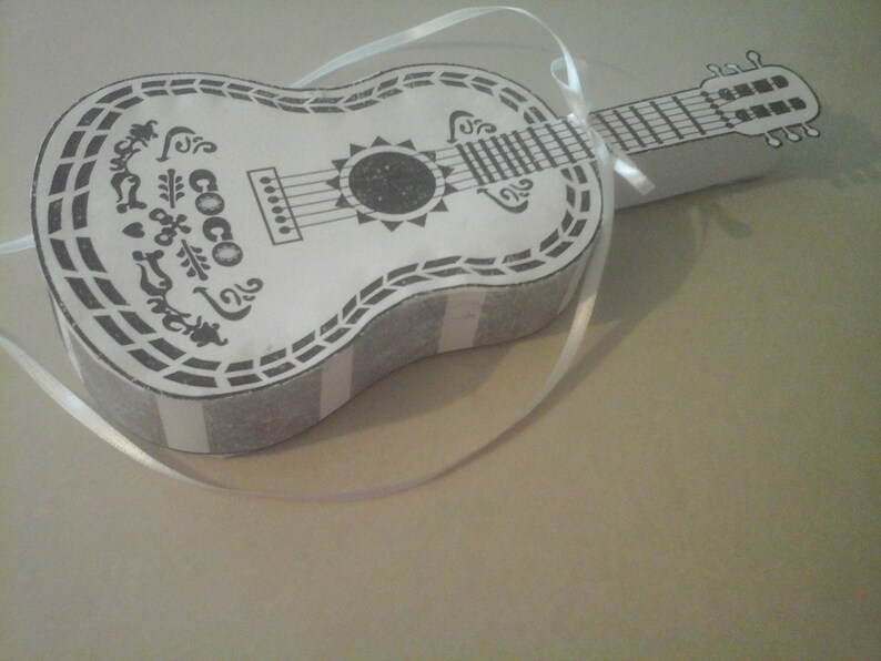 Guitar Coco Box Coco Party Supplies Template Box Coco - Etsy España