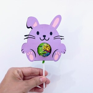 SVG Easter Bunny Lollipop Holder Svg for Cricut Joy Cricut Maker Cricut ...
