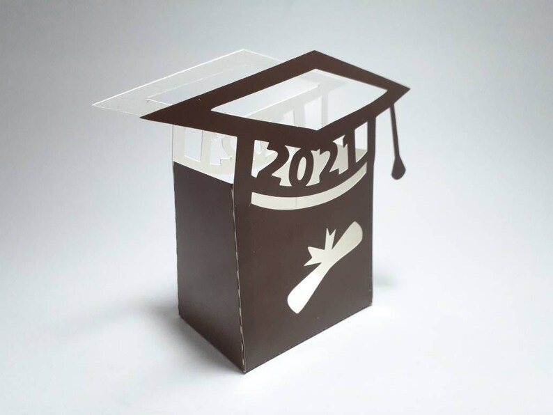 2 SVG Graduation Box Envelope Card Class of 2021 Invitations - Etsy