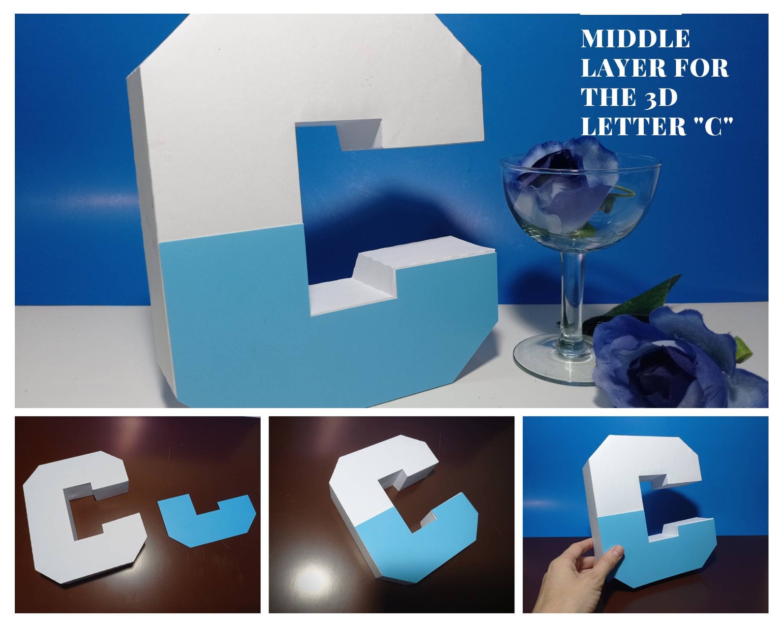 3D Letter Svg c 3D Letter Svg File for Cricut 3D - Etsy