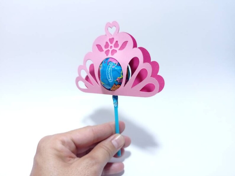 Queen's Crown Lollipop Holder SVG Favor for Kids Template | Etsy