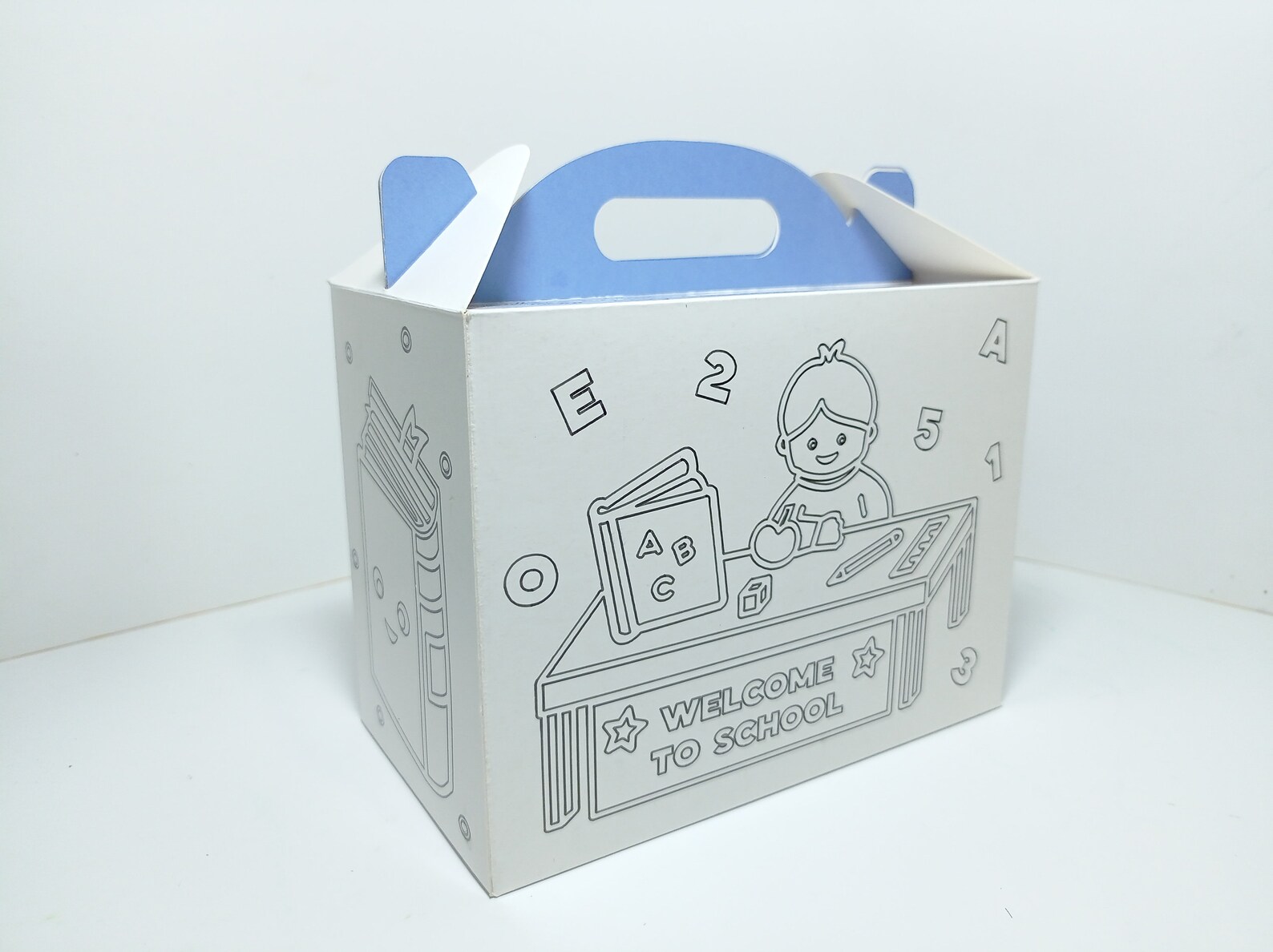 Svg Back to School Coloring Box Crayon Holder Box Template - Etsy