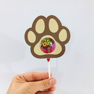 Paw Print Lollipop Holder DIY Assembly | SVG Template for Cricut ...