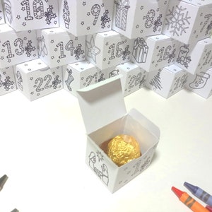 SVG Coloring Advent Calendar Templates Christmas Box 1 to 24 and ...