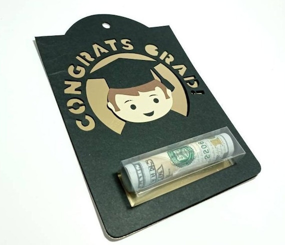 Money Card Svg Graduation Boy SVG Template Cricut Maker - Etsy