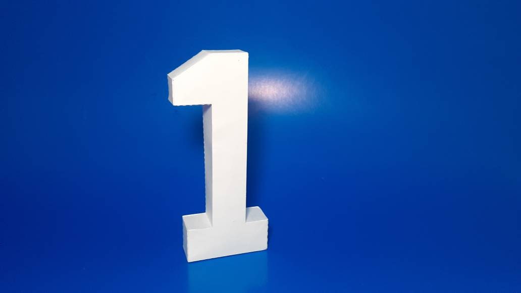 3D Number Svg 1 3D Numbers 1 Svg Files - Etsy Australia