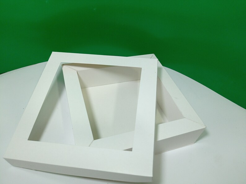 Shadow Box SVG Template Shadow Box Frame Flowers SVG Rolled - Etsy