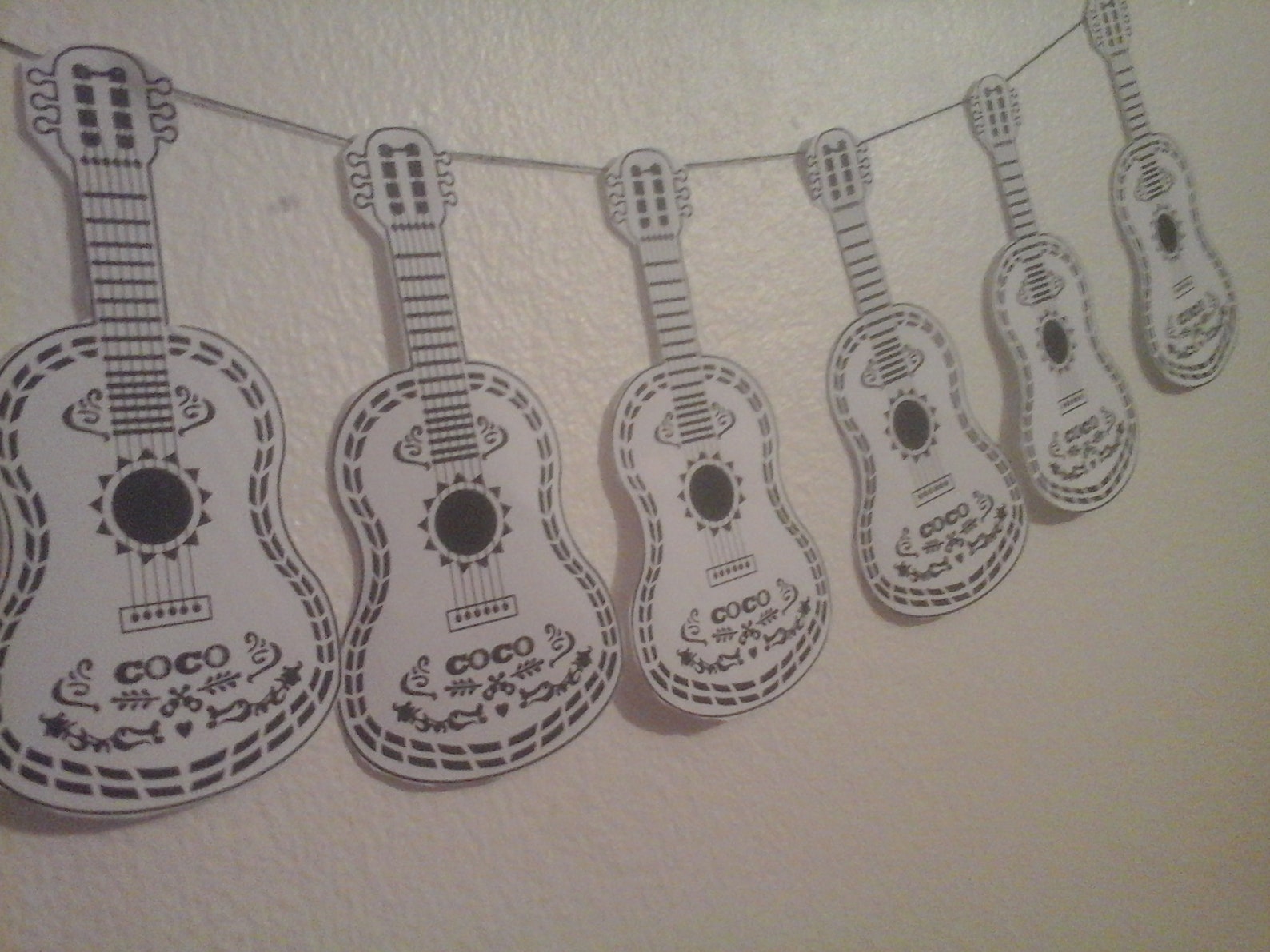 Guitar Coco Banner, Coco Party Supplies, SVG, PDF, PNG, Instant ...
