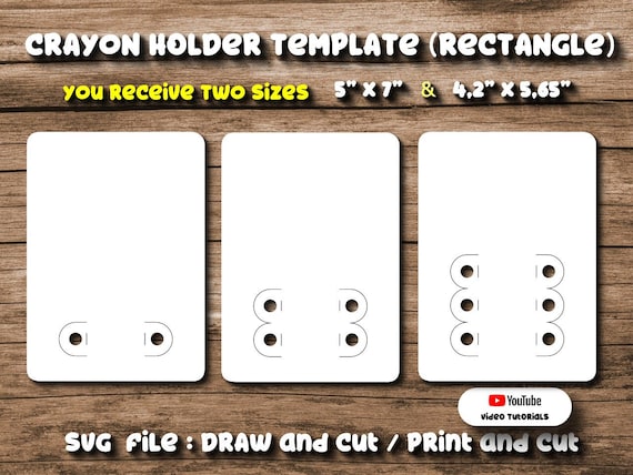 Set 3 Coloring Card SVG Valentines Day Kids Crayon Holder Card - Etsy