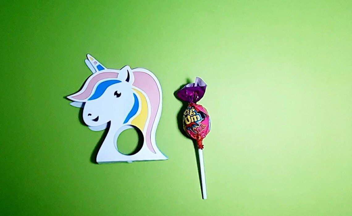 Unicorn Lollipop Holder SVG Unicorn Favor Template Gift SVG - Etsy ...