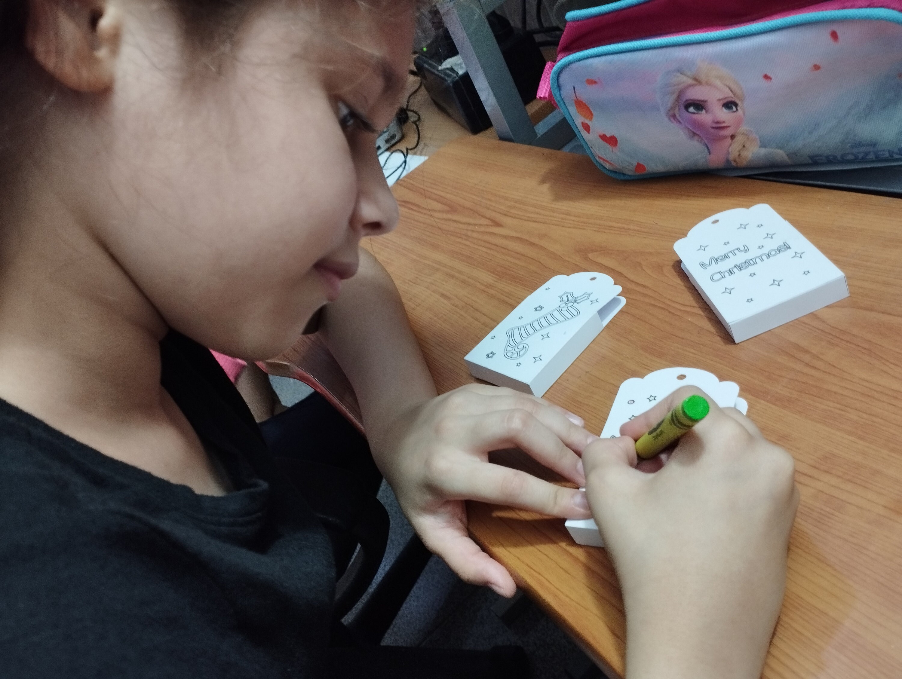 3 Svg Coloring Box Crayon Holder Valentines Day Unicorn Ears - Etsy