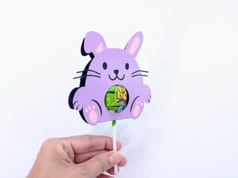 SVG Easter Bunny Lollipop Holder Svg for Cricut Joy Cricut - Etsy