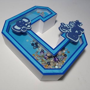 3D Shaker Letter Svg "c" 3D Letter Svg File for Cricut 3D Letter ...