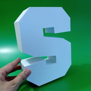 3D Letter Svg "s" 3D Letter Svg File for Cricut 3D Letter Template ...