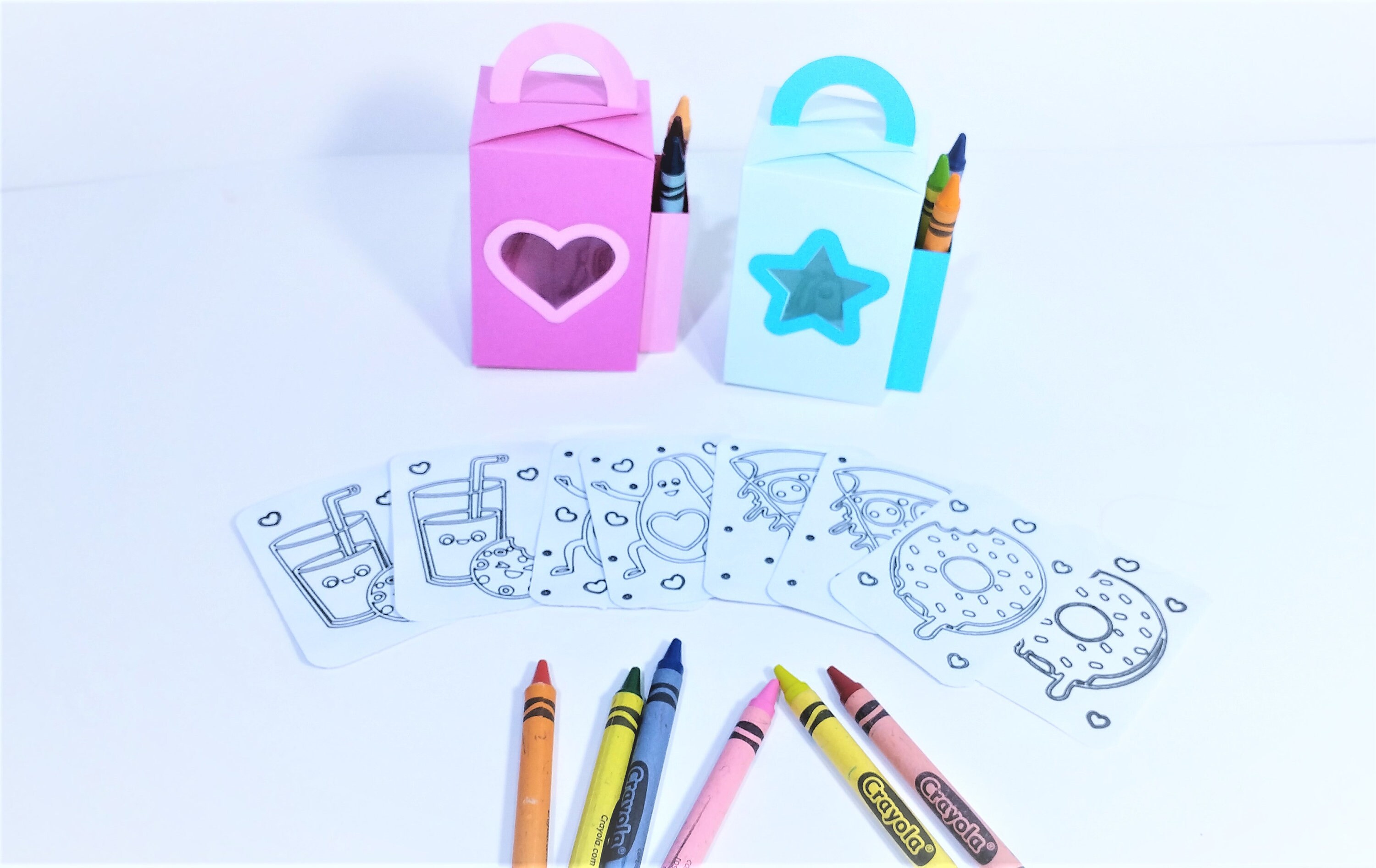 Svg Memory Coloring Card 2 SVG Box Crayon Holder - Etsy