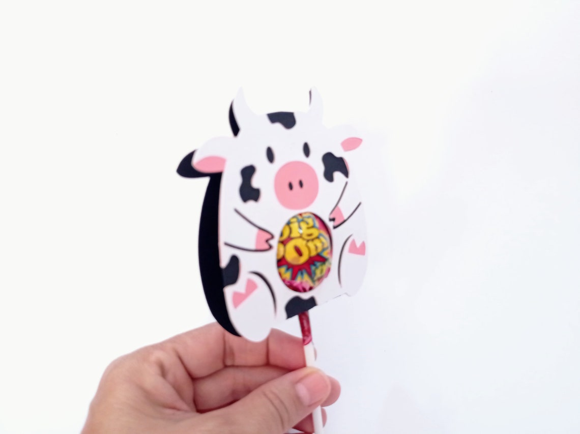 SVG Easter Cow Lollipop Holder Svg for Cricut Joy Cricut Maker | Etsy