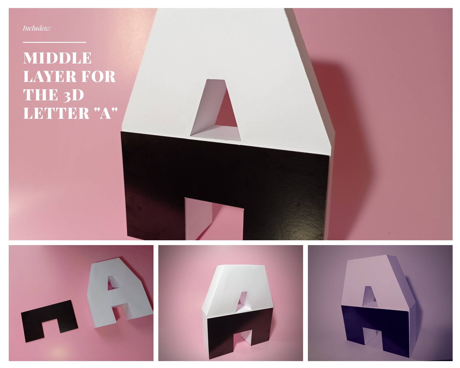 3D Letter Svg A 3D Letter svg File for Cricut 3D - Etsy España