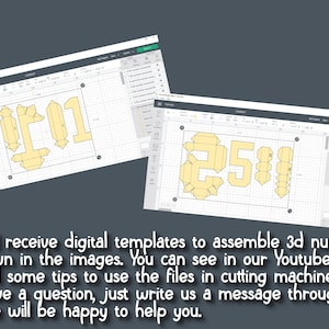 3D Numbers Svg 0 to 9 3D Numbers Svg Files for Cricut 3D Numbers ...
