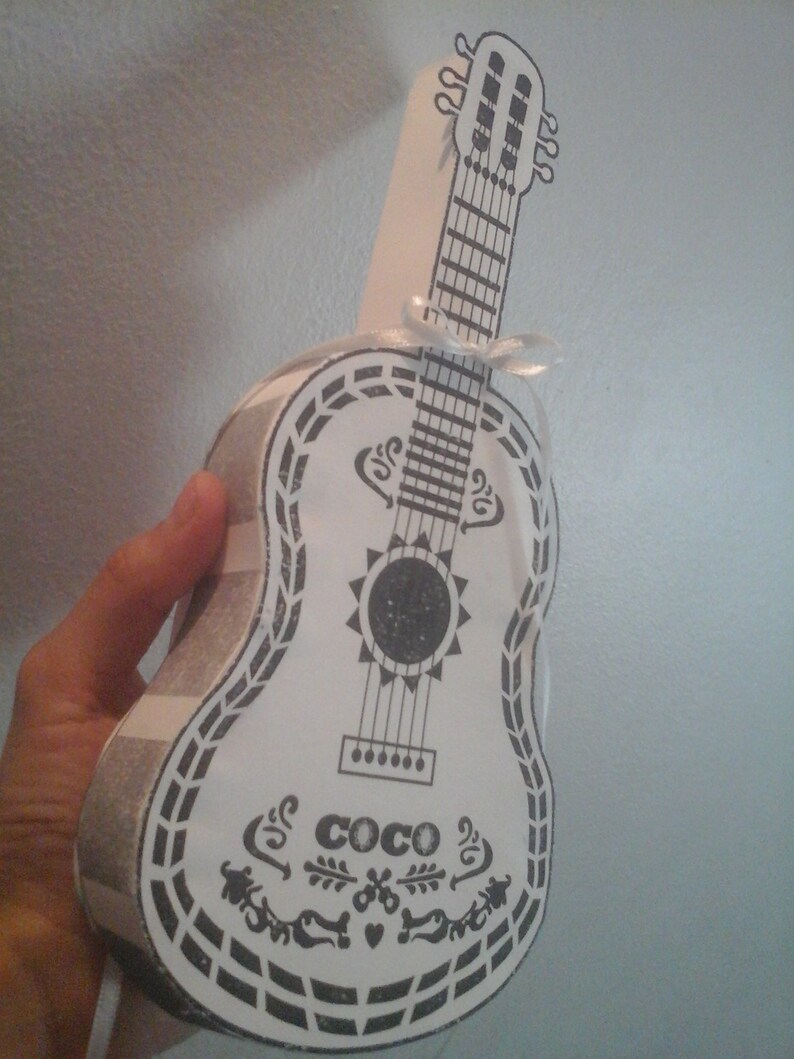 Guitar Coco Banner Coco Party Supplies and Guitar Coco Box | Etsy