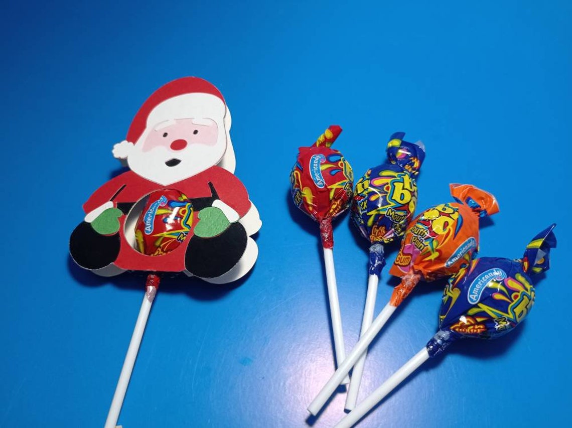 SVG Santa Claus Lollipop Holder Winter Svg Favor For Kids - Etsy España