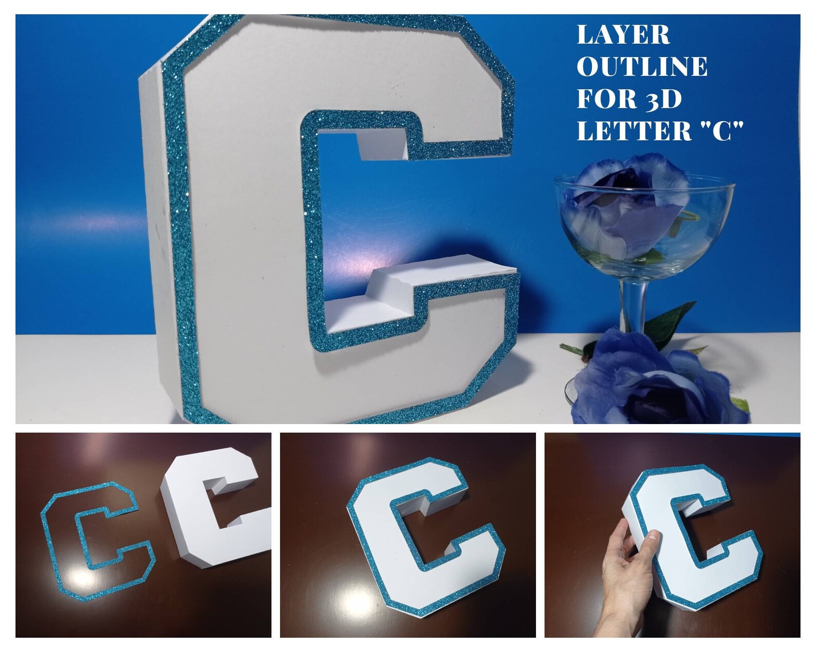 3D Letter Svg c 3D Letter Svg File for Cricut 3D - Etsy