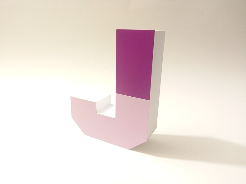 3D Letter Svg j 3D Letter Svg File for Cricut 3D - Etsy