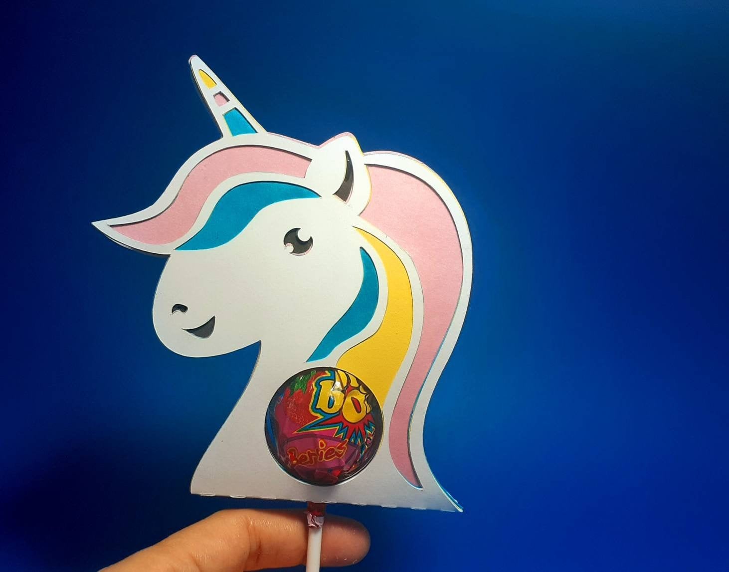 Unicorn Lollipop Holder SVG Unicorn Favor Template Gift SVG - Etsy ...