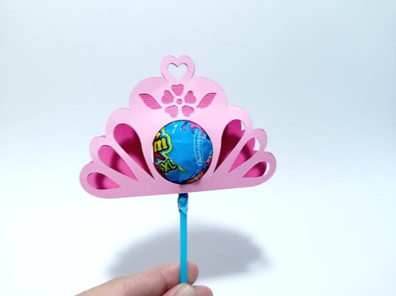 Queen's Crown Lollipop Holder SVG Favor for Kids Template | Etsy